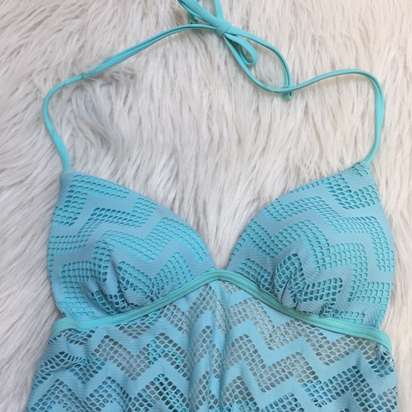 Hula Honey | Swim | Hula Honey Juniors Crochet Halter Tankini Top ...